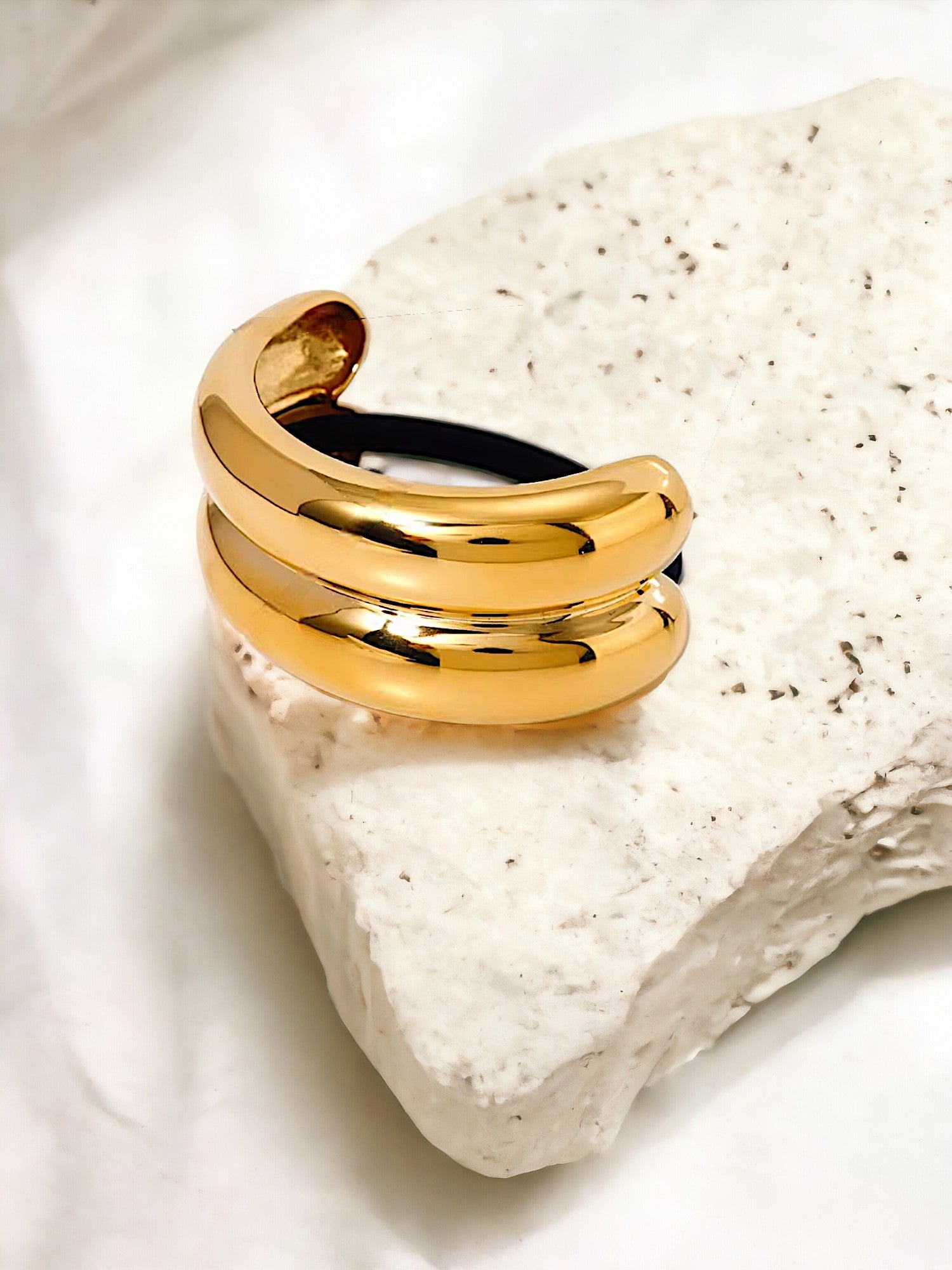 Luna Double Layer Plain Pony Cuff – Luna Chic