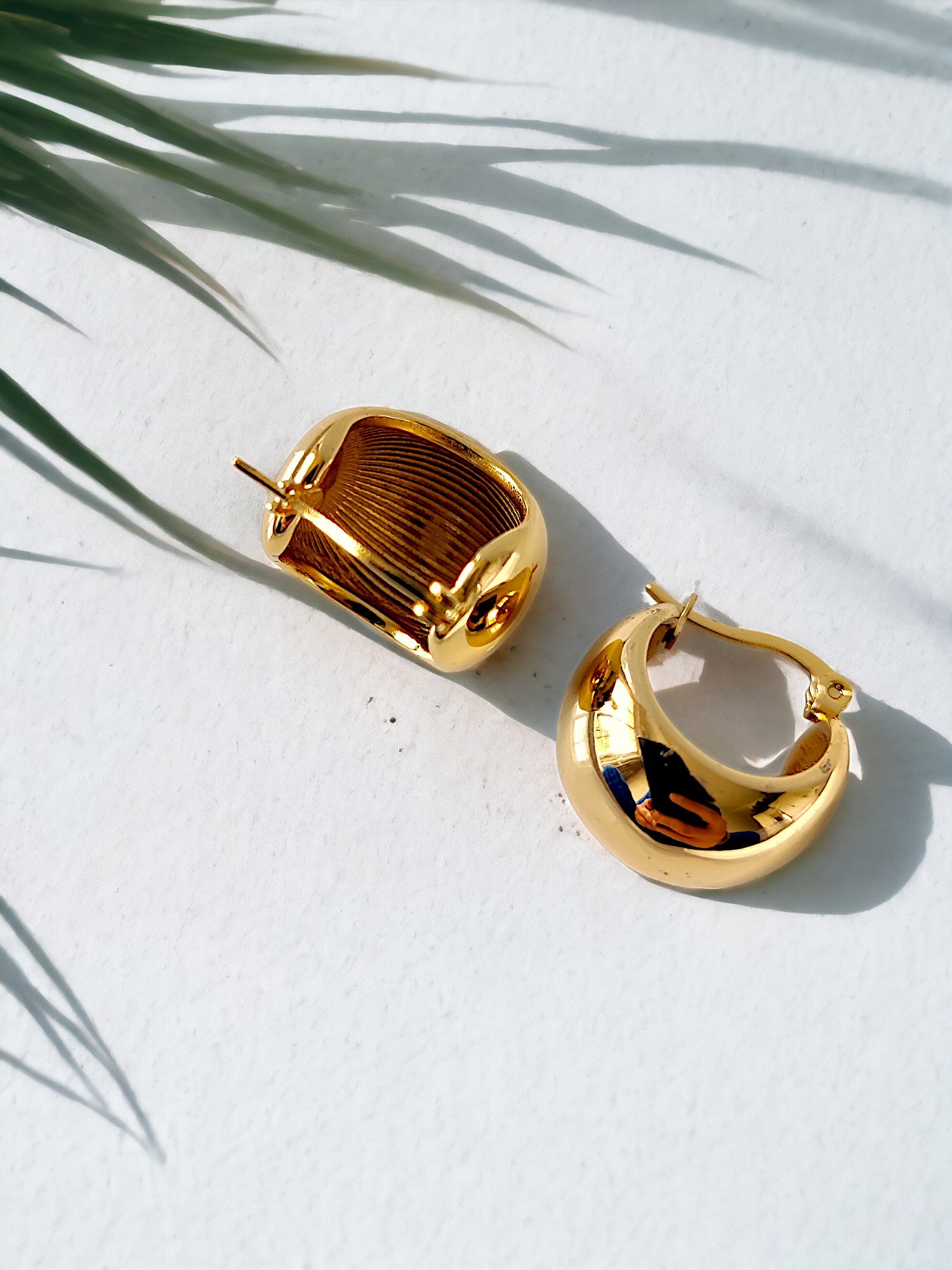 Mini Chunky Hoops – Luna Chic